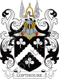 Lofthouse Family Crest, Coat of Arms and Name History