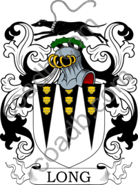 Long Family Crest, Coat of Arms and Name History