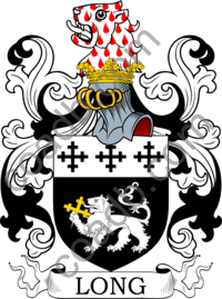 Long Family Crest, Coat of Arms and Name History