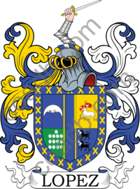 Lopez Family Crest, Coat of Arms and Name History