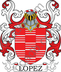 Lopez Family Crest, Coat of Arms and Name History