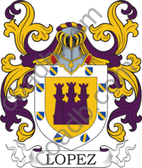 Lopez Family Crest, Coat of Arms and Name History
