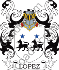 Lopez Family Crest, Coat of Arms and Name History
