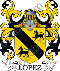 Lopez Family Crest, Coat of Arms and Name History