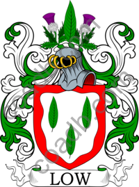 Low Family Crest, Coat of Arms and Name History