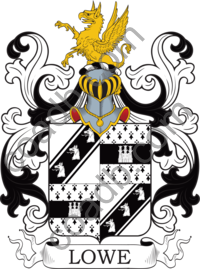 Lowe Family Crest, Coat of Arms and Name History