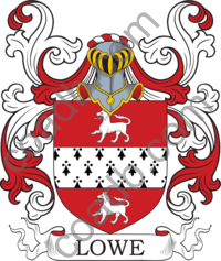 Lowe Family Crest, Coat of Arms and Name History