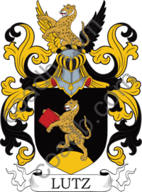 Lutz Family Crest, Coat of Arms and Name History