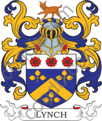 Lynch Family Crest, Coat of Arms and Name History