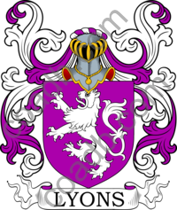 Lyon Family Crest, Coat of Arms and Name History