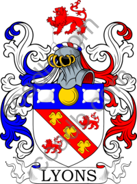 Lyon Family Crest, Coat of Arms and Name History