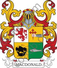 MacDonald Family Crest, Coat of Arms and Name History