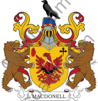 MacDonnell Family Crest, Coat of Arms and Name History