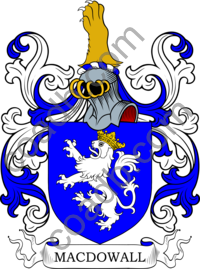 MacDowall Family Crest, Coat of Arms and Name History