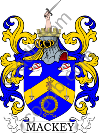 Mackey Family Crest, Coat of Arms and Name History