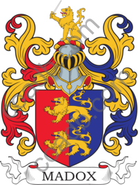 Maddox Family Crest, Coat of Arms and Name History