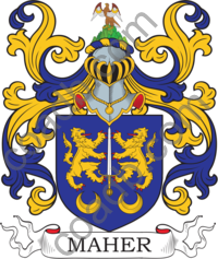 Maher Family Crest, Coat of Arms and Name History
