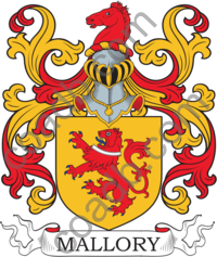 Mallory Family Crest, Coat of Arms and Name History