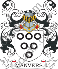 Manvers Family Crest, Coat of Arms and Name History