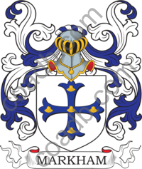 Markham Family Crest, Coat of Arms and Name History