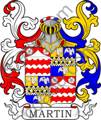Martin Family Crest, Coat of Arms and Name History