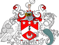 Martin Family Crest, Coat of Arms and Name History