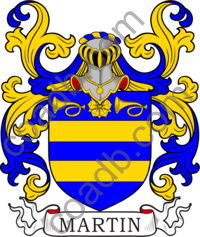 Martin Family Crest, Coat of Arms and Name History