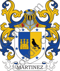 Martinez Family Crest, Coat of Arms and Name History