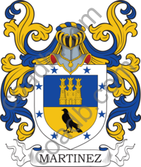 Martinez Family Crest, Coat of Arms and Name History