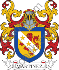 Martinez Family Crest, Coat of Arms and Name History