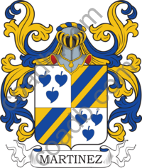Martinez Family Crest, Coat of Arms and Name History