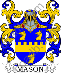 Mason Family Crest, Coat of Arms and Name History