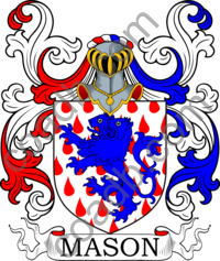Mason Family Crest, Coat of Arms and Name History