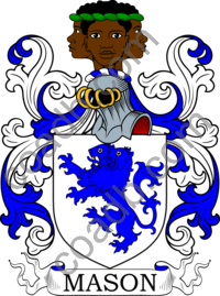 Mason Family Crest, Coat of Arms and Name History