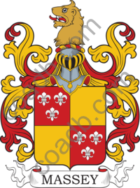 Massey Family Crest, Coat of Arms and Name History