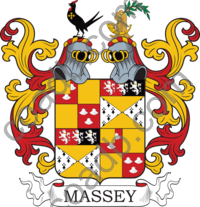 Massey Family Crest, Coat of Arms and Name History