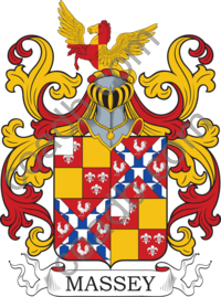 Massey Family Crest, Coat of Arms and Name History