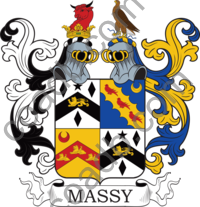 Massey Family Crest, Coat of Arms and Name History
