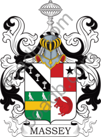 Massey Family Crest, Coat of Arms and Name History
