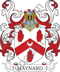 Maynard Family Crest, Coat of Arms and Name History