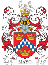 Mayo Family Crest, Coat of Arms and Name History
