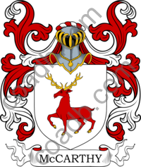 McCarthy Family Crest, Coat of Arms and Name History