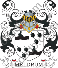 Meldrum Family Crest, Coat of Arms and Name History