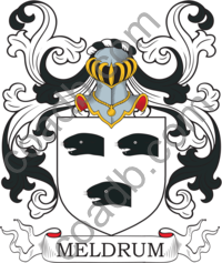 Meldrum Family Crest, Coat of Arms and Name History