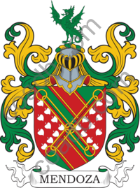 Mendoza Family Crest, Coat of Arms and Name History
