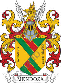 Mendoza Family Crest, Coat of Arms and Name History