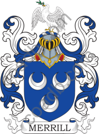 Merrill Family Crest, Coat of Arms and Name History