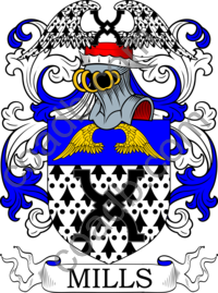 Mills Family Crest, Coat of Arms and Name History