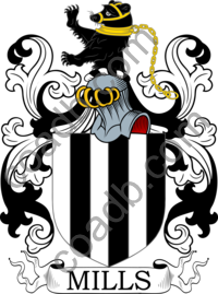 Mills Family Crest, Coat of Arms and Name History