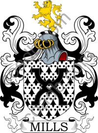 Mills Family Crest, Coat of Arms and Name History